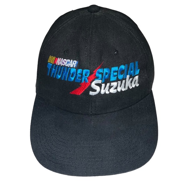 Chase Authentics | Accessories | Vtg 9s Nascar Thunder Special Suzuka Strapback Hat Black | Poshmark